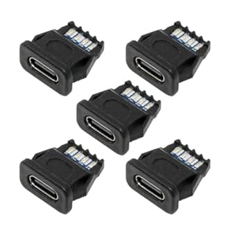 Amazon.com: chenyang 5 Pack USB C DIY Connector, USB C 6Pin PD 65W ...
