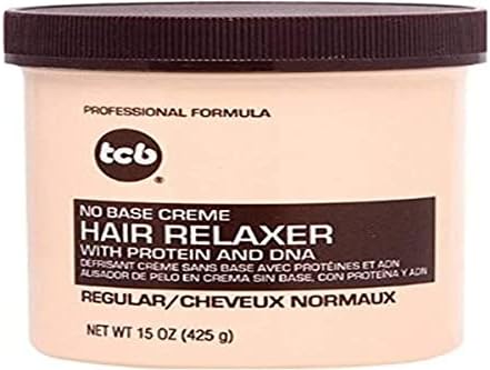 Amazon.com : Tcb No Base Creme Hair Relaxer, Regular, 15 Ounce : Hair ...