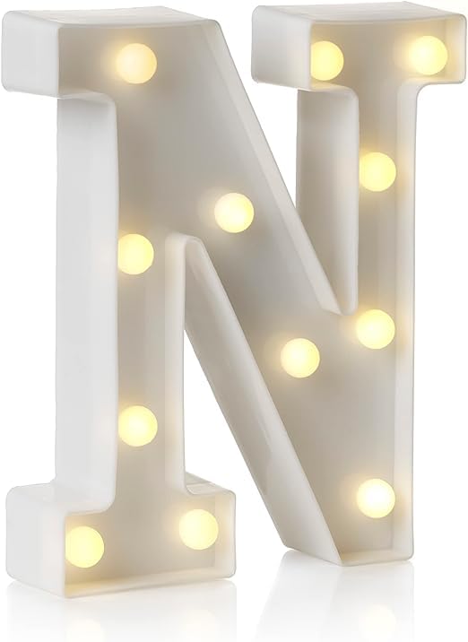 D4P LED Alphabet Letter & Number Light Sign Decorations, Lamp for Home ...