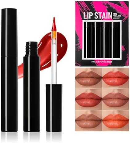 Uhngw Peel off Lipstain | Peel off Lip Liner Pencil Set, Long Lasting ...