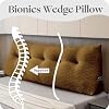 Amazon.com: ZOEMO Large Bolster Triangular Headboard Wedge Backrest ...