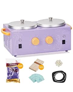 Amazon.com: Double Wax Pot Warmer Professional - At Home Waxing Kit For ...