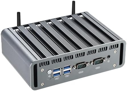 Sharevdi Lüfterloser Industrie Mini PC J4125 , Win 11 Pro mit Lizenz ...