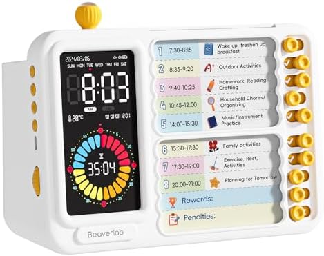 Amazon.com: Visual Timer for Kids Adults, ADHD Timer with Planning ...