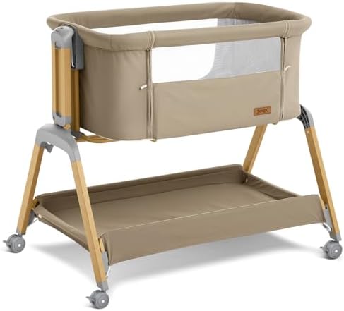 Amazon.com: Jimglo 3 in 1 Baby Bassinet, Bedside Bassinet for Baby ...
