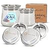 Amazon.com: Oui Yogurt Jar Lids | Choose from Bamboo Designs, Silicone ...