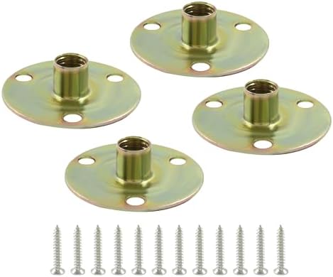 Amazon.com: Biaungdo Furniture Leg Mounting Plates, 4 Sets 5/16 ...