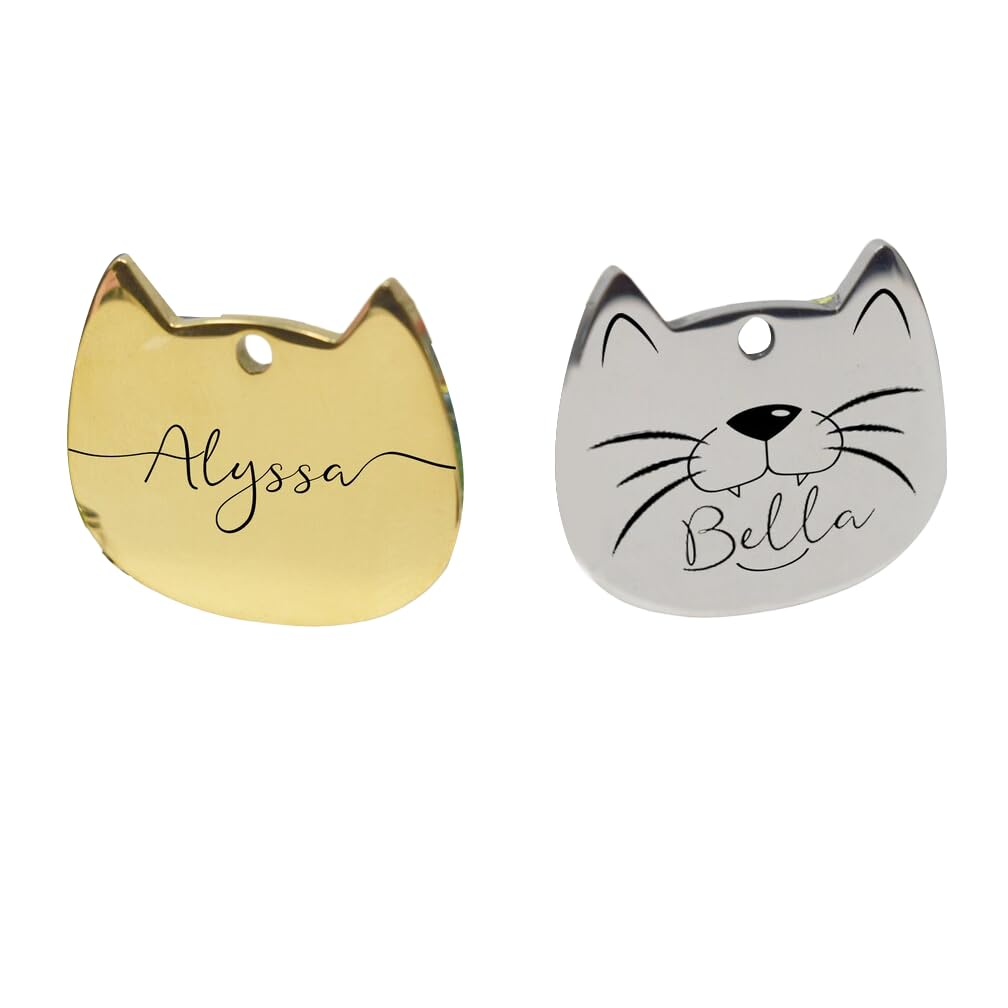 Luigi Customised Cat Name Tag, Cat Name Tag, Personalized Cat Tag, Pet ...