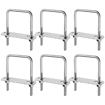 SING F LTD 6PCS U-Shaped Screws with Backplates Nuts Washers 304 ...