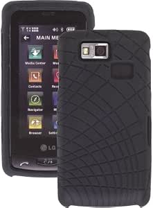 Amazon.com: Black Radiant Silicone Gel Skin Case for LG VX9600 Versa ...