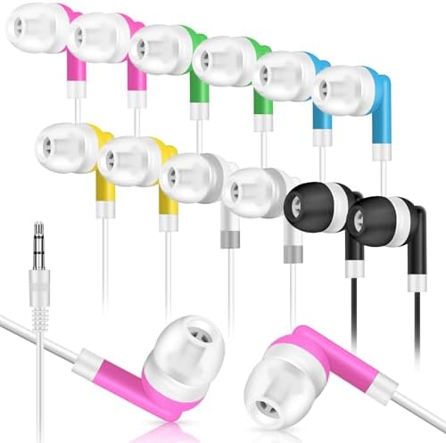 Amazon.com: MENGLALA Bulk Kids Earbuds for Classroom 60 Pack Wholesale ...