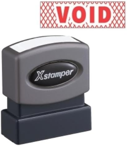 Amazon.com : Xstamper Pre-inked Void Stamp - Red - Rectangular - 0.50 x ...