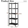 Amazon.com: caktraie 5-Shelf Heavy Duty Shelving,Metal Utility Storage ...