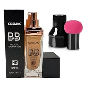 Buy COSMAC Waterproof BB Cream Medical Foundation SPF 45 For All Skin ...