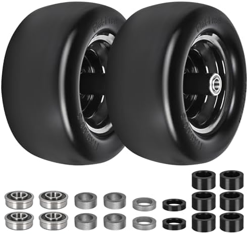 Amazon.com: 11x6.00-5" Flat Free Tires – 11x6-5 Solid Smooth Lawn Mower ...