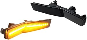 Amazon.com: JORMSPH Smoked Front Side Marker Lights Widebody Rt Black ...