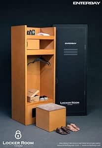 Amazon.com: ENTERBAY OR-1003 16 Scale Wooden Locker Room for Figures ...