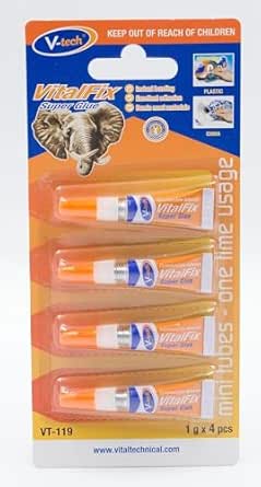 VTech Vital Fix Super Glue | One Drop Instant Adhesive | For Instant ...