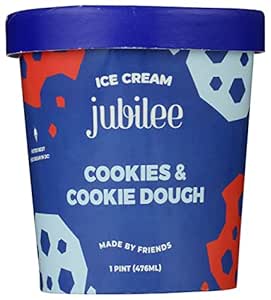 Amazon.com: ICE CREAM JUBILEE Cookies & Cookie Dough Ice Cream, 1 PT ...