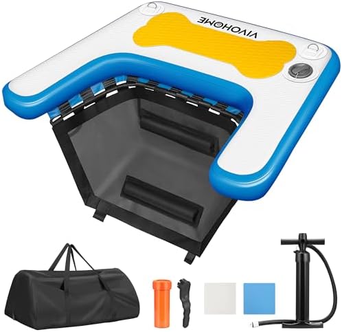 Amazon.com: LUFFWELL Extra Large Inflatable Dog Water Ramp, Dog Pool ...