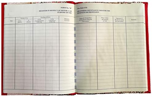 LRS Vehicle Log Book Short Size - Hard Bound - 21 x 17 cm - 40 Pages ...