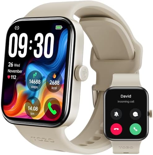 Amazon.com: TOZO AMOLED S6 Smart Watch 1.85" Ultra-Clear Screen Dynamic ...