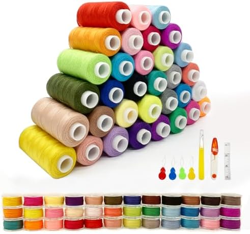 Amazon.com: Thread for Sewing Machine Thread Assortment - 36 Colors 72 ...