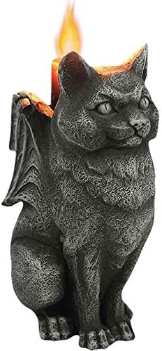 Amazon.com: Ebros Gothic Angel Winged Catgoyle Cat Gargoyle Candle ...