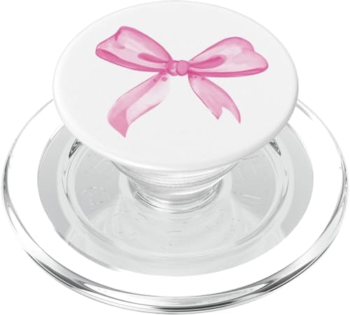 Amazon.com: Aesthetic Pink Bow in Watercolor PopSockets MagSafe PopGrip ...