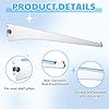 Amazon.com: Gisafai 10 Pack Shelf Bracket Adjustable Shelving Brackets ...