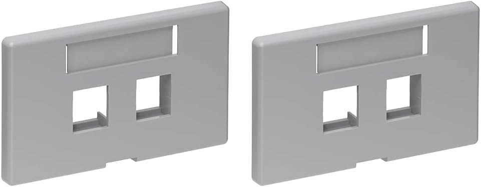 Amazon.com: Leviton 49910-HG2 2-Port QuickPort Modular Furniture ...