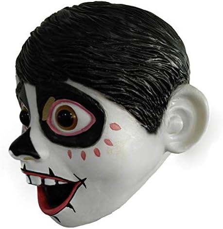 Amazon.com: Coco Movie Miguel Latex Mask Cosplay Costume Halloween ...
