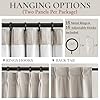 Amazon.com: 95 Inch Curtains 2 Panel Set,Boho Linen Thick Textured ...