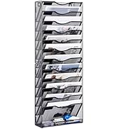 Amazon.com : superbpag Hanging File Organizer, 3 Pocket Wall File ...