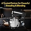 Buy AGARO Royal Stand Mixer 1000W with 5L SS Bowl and 8 Speed Setting I ...