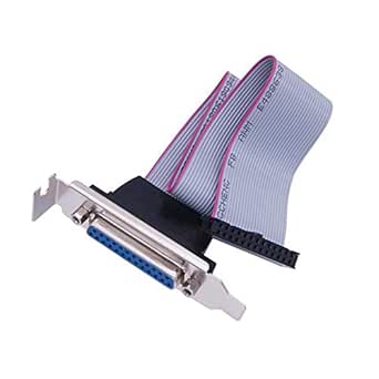 25 Pin Female to DB25 Pin Bracket with Cable for Parallel LPT Printer ...