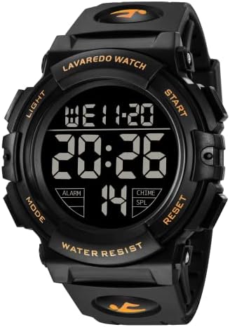 Aswan Watch Mens Digital Watch Military Watches 5ATM Waterproof Outdoor ...