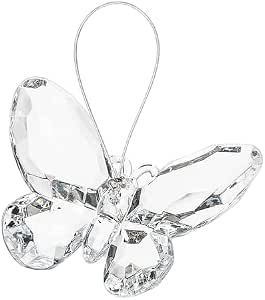Amazon.com: Ganz Crystal Expressions Butterfly Ornament (Clear) : Home ...