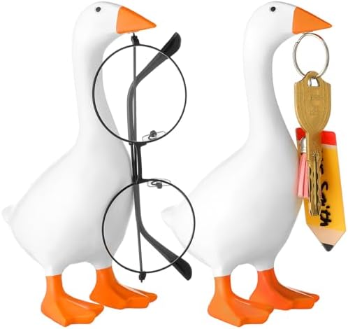 Amazon.com: Vercraft 2 Pack Magnetic Goose Key Holder Cute Resin Goose ...