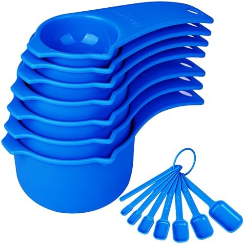 Amazon.com: TILUCK Measuring Cups & Spoons Set, Stackable Cups and ...