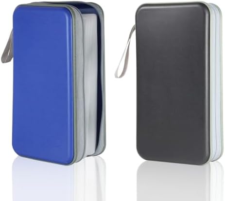 Amazon.com: YILAG CD Case Holder 2 Pack,100 Capacity CD Case Holder ...