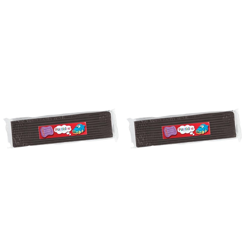 Plasticine One Colour Slab 400g - Black, Modelling Compound for ...