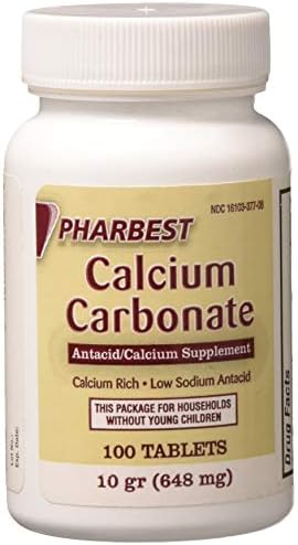 Amazon.com: Pharbest Calcium Carbonate Antacid and Calcium Supplement ...