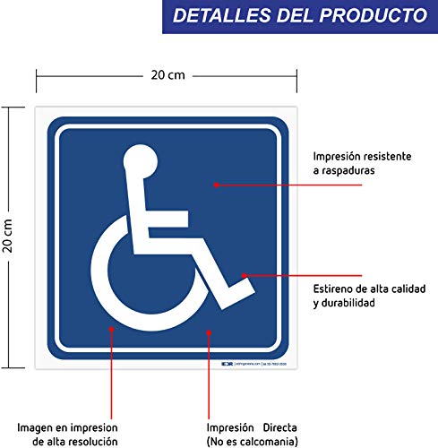 Letreros De Discapacidad - Ferreteria Y Herramientas