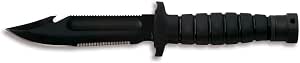 Ontario Knife SP24 5" Fixed Blade Kraton Handle Nylon Sheath, Black ...
