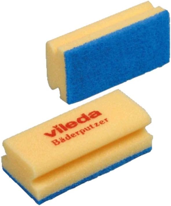 Amazon.com: Vileda bathroom cleaner “Soft” cleaning sponge, White ...