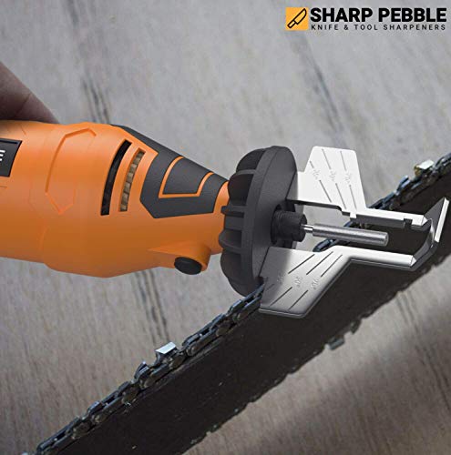 Snapklik.com : Sharp Pebble Electric Chainsaw Sharpener Kit - Comes