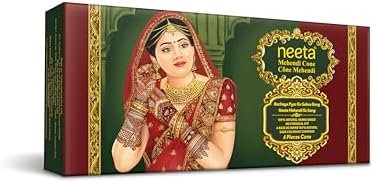 Neeta Mehendi Cones for Hand 4 Pc in 1 Box (Pack of 7) Bridal Mehndi ...