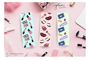 "Glam" Laminated Bookmarks (Set of 3) #Bookmark #Gouache : Amazon.in ...