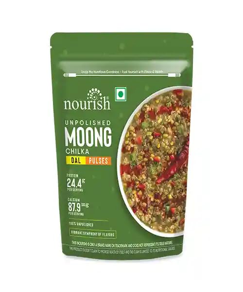 Nourish Moong Chilka Dal 1 KG Zipper Pouch | 100% Unpolished Vegan ...